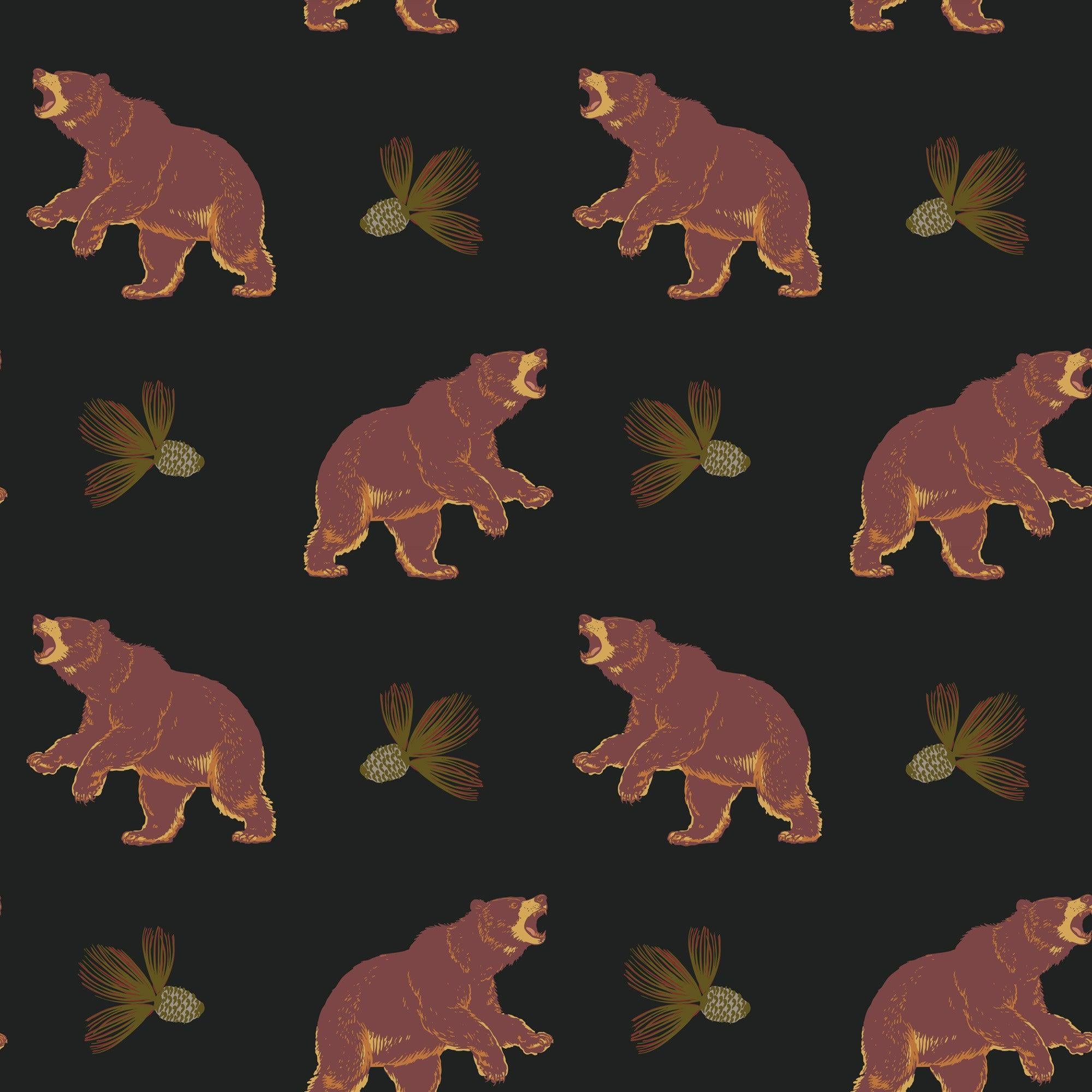 Roaming Black Bear - Autumn Ember Wallpaper – Mitchell Black