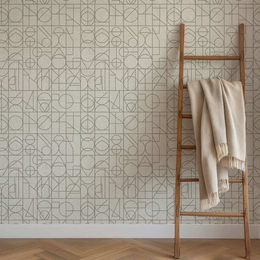 Kali - Taupe Wallpaper by Forbes Masters - Mitchell Black