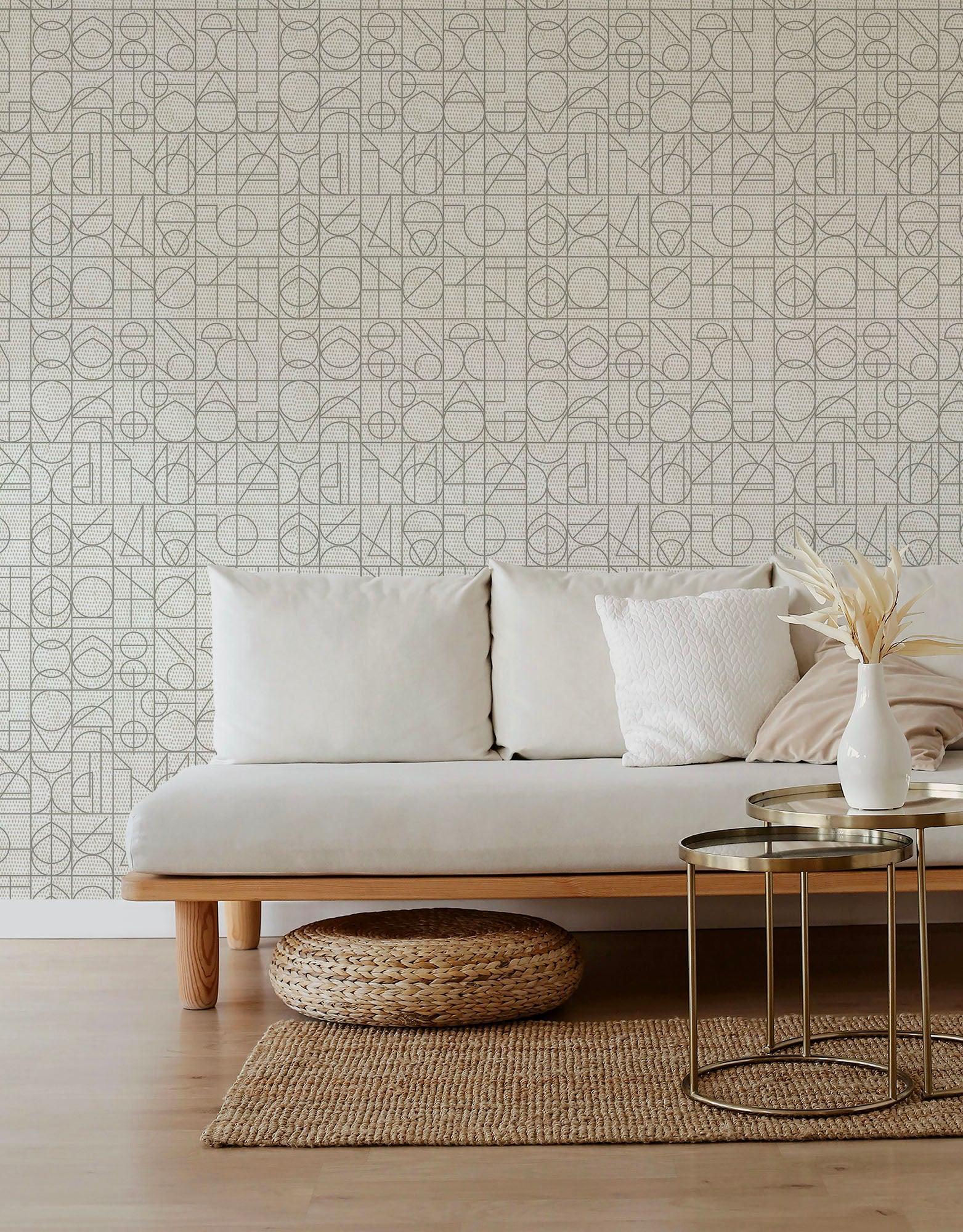 Kali - Taupe Wallpaper by Forbes Masters - Mitchell Black