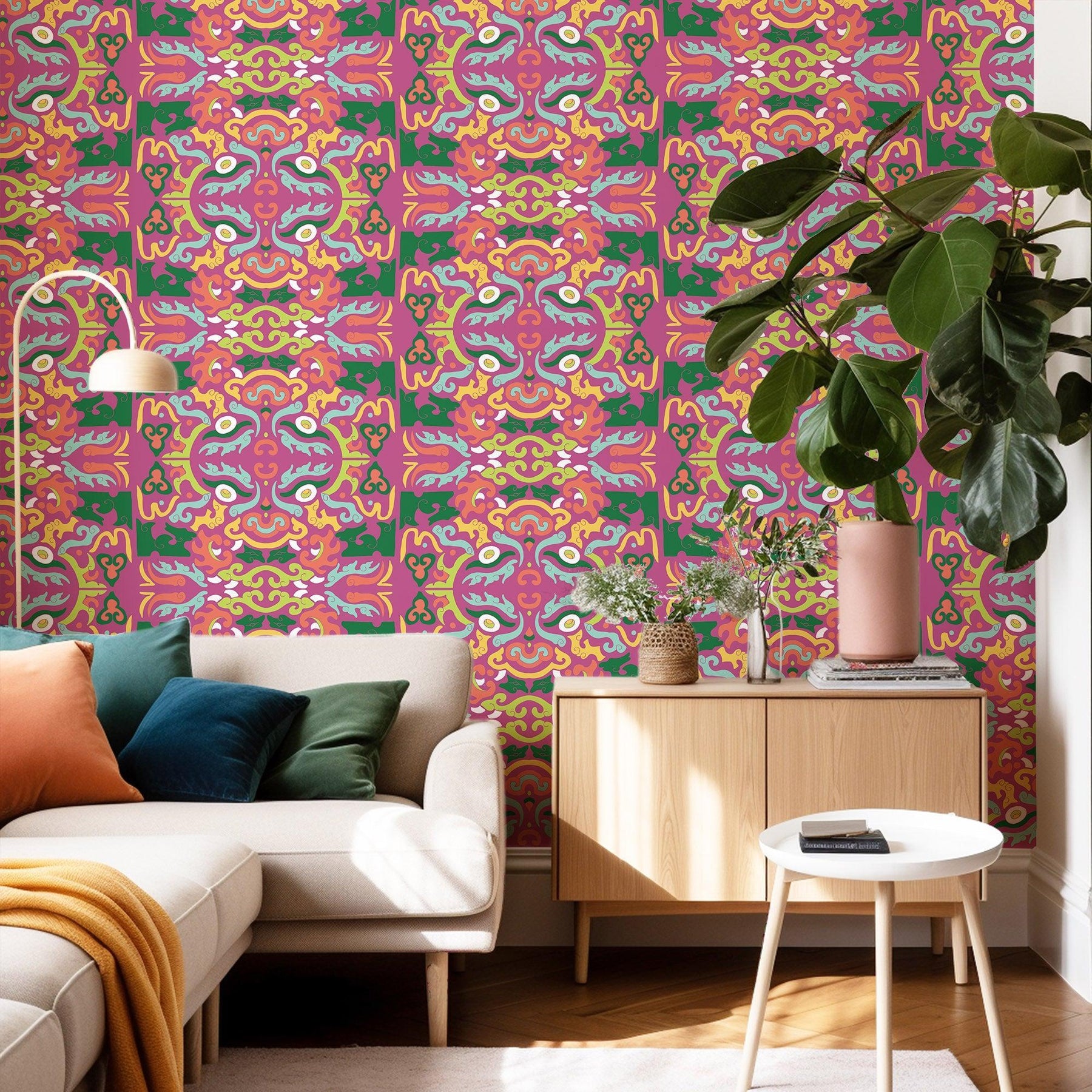 Foo Dog - Carnival Wallpaper - Mitchell Black