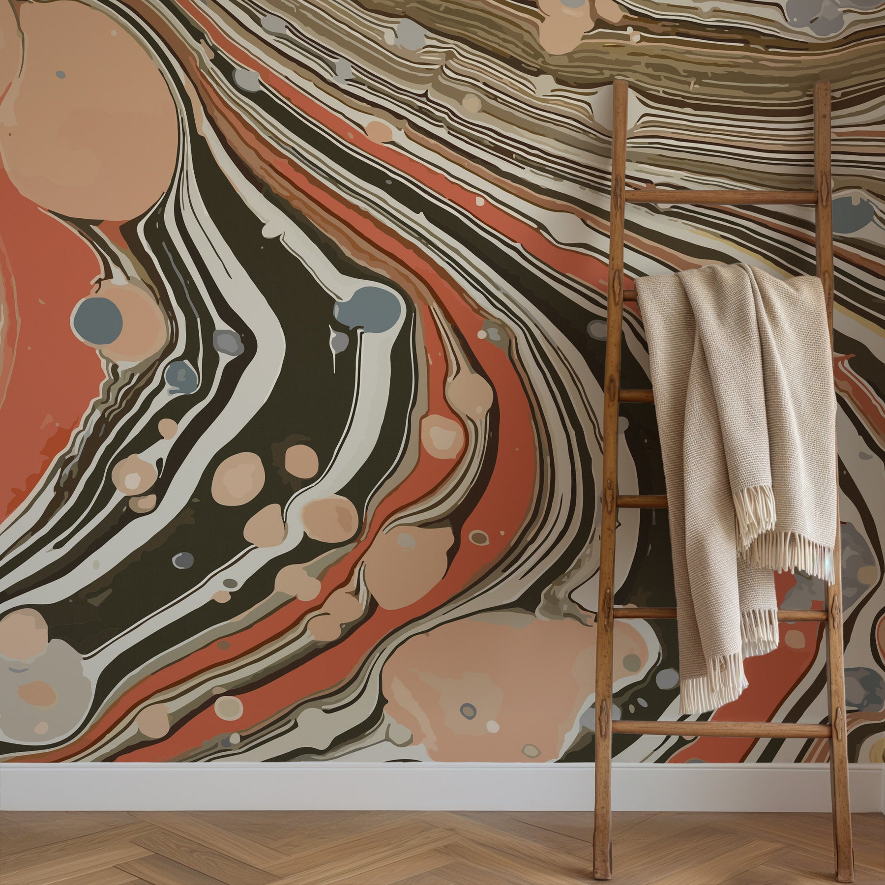 Chimera Marble Wall Mural - Polychrome - Mitchell Black