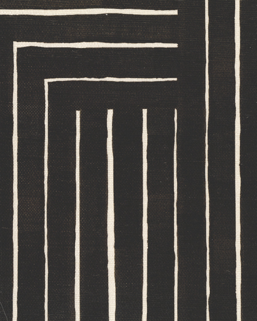 Patterned Grasscloth Wallpaper Collection – Mitchell Black