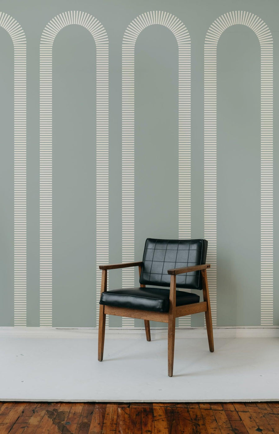 Colonnade - Powder Ash Wallpaper - Mitchell Black