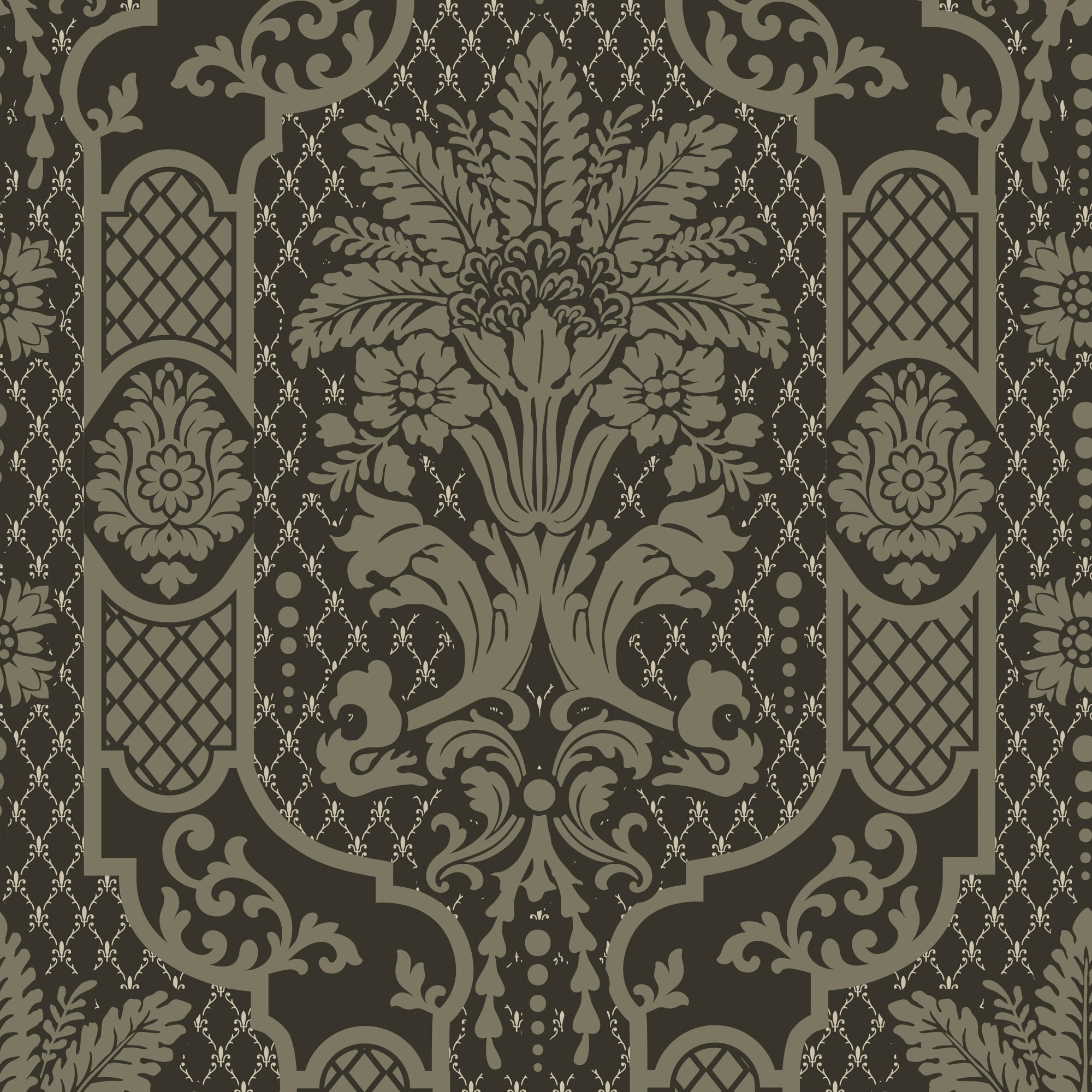 Columnar Bloom - Golden Knight Wallpaper - Mitchell Black