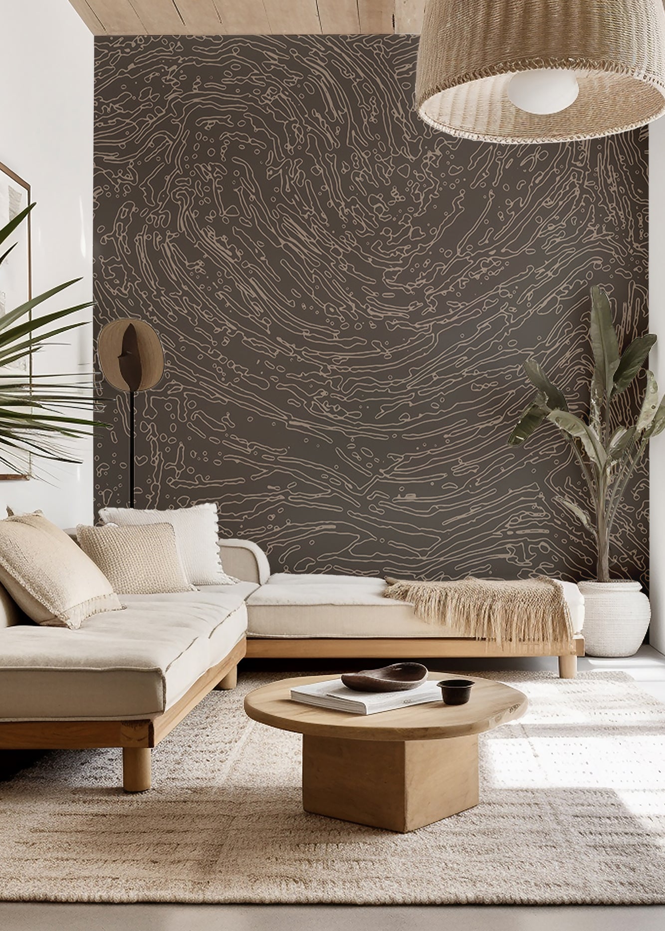 Flow Wall Mural - Riverwood – Mitchell Black