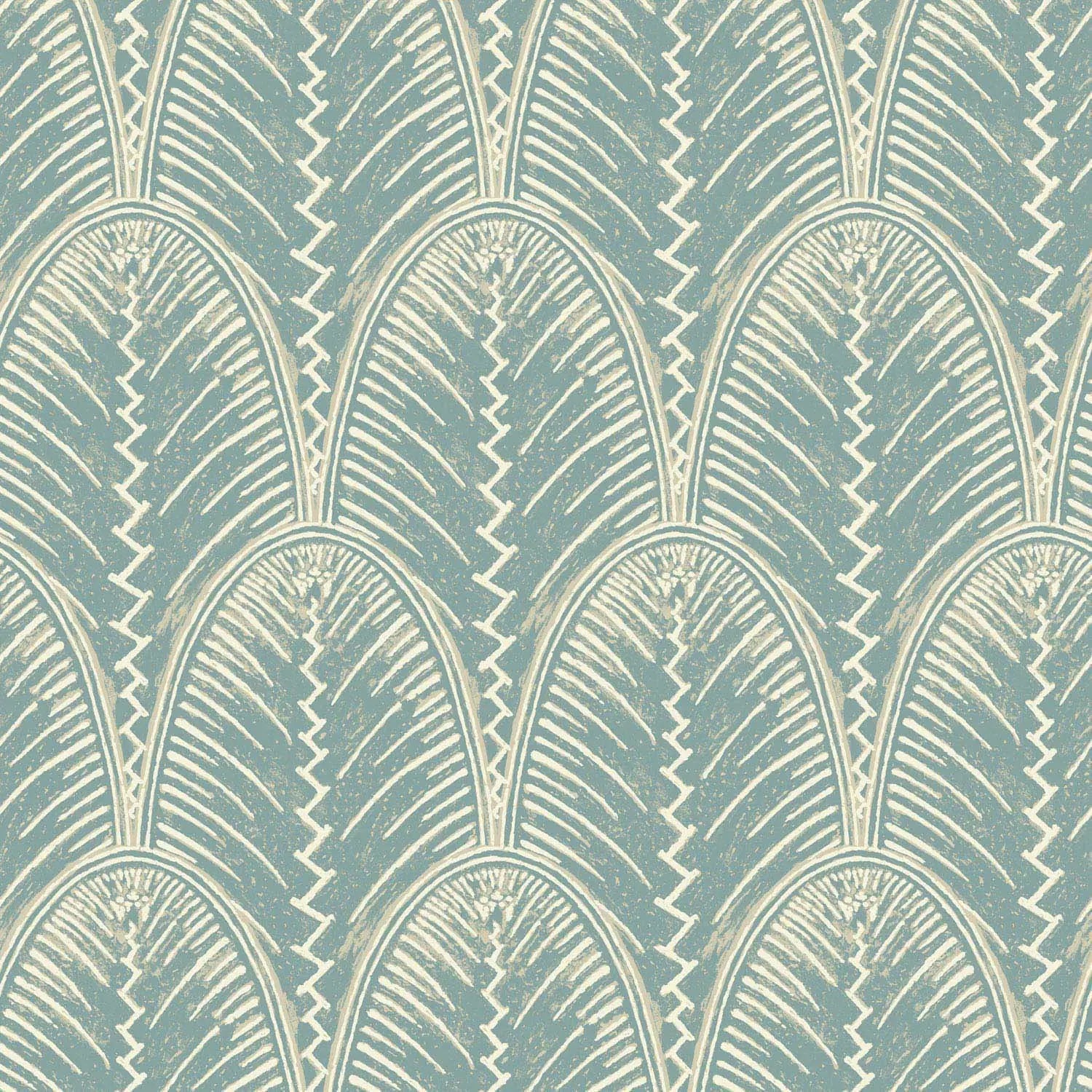 Fountain Fan - Ocean Spray Wallpaper - Mitchell Black