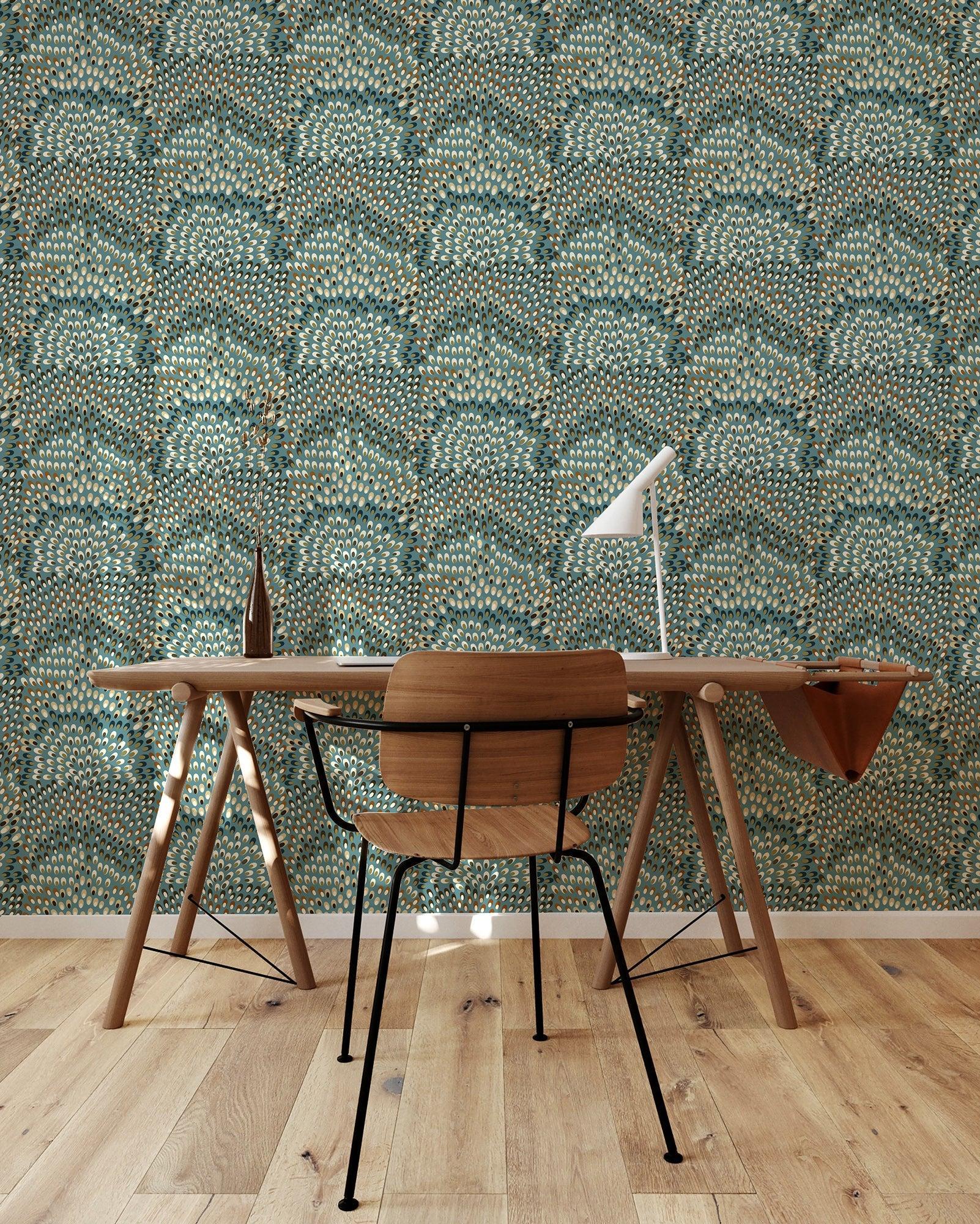 Jandaya - Blue Stone Wallpaper - Mitchell Black