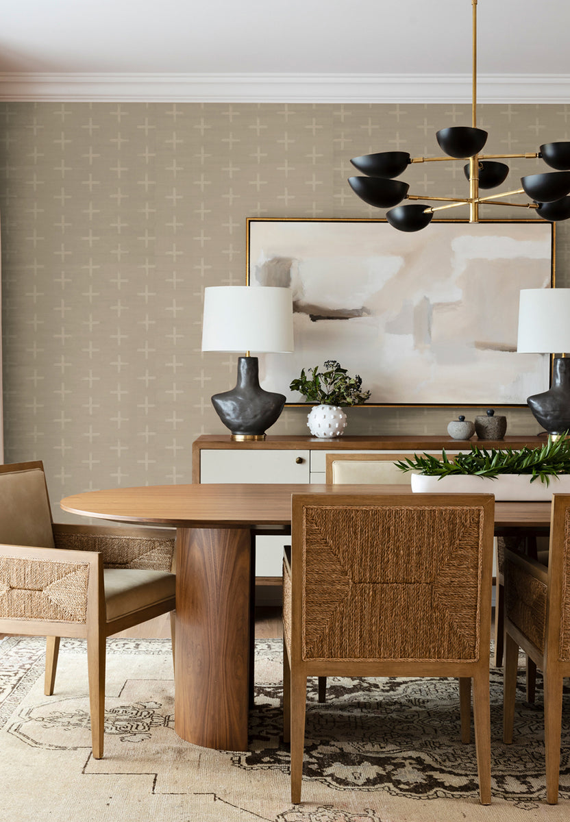 Mitchell Black Wallpaper & Textiles Chicago