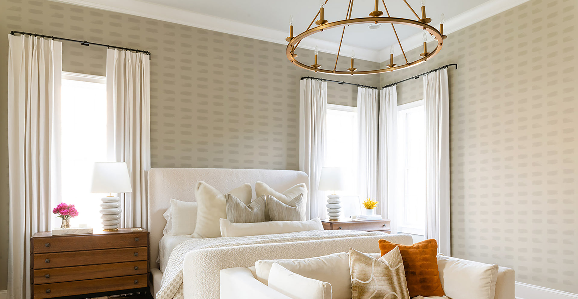 Mitchell Black Wallpaper & Textiles Chicago