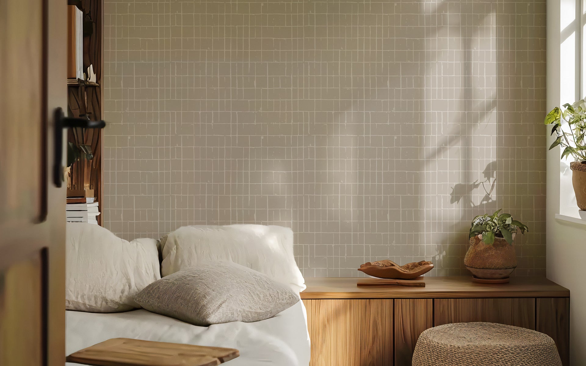 Mitchell Black Wallpaper & Textiles Chicago