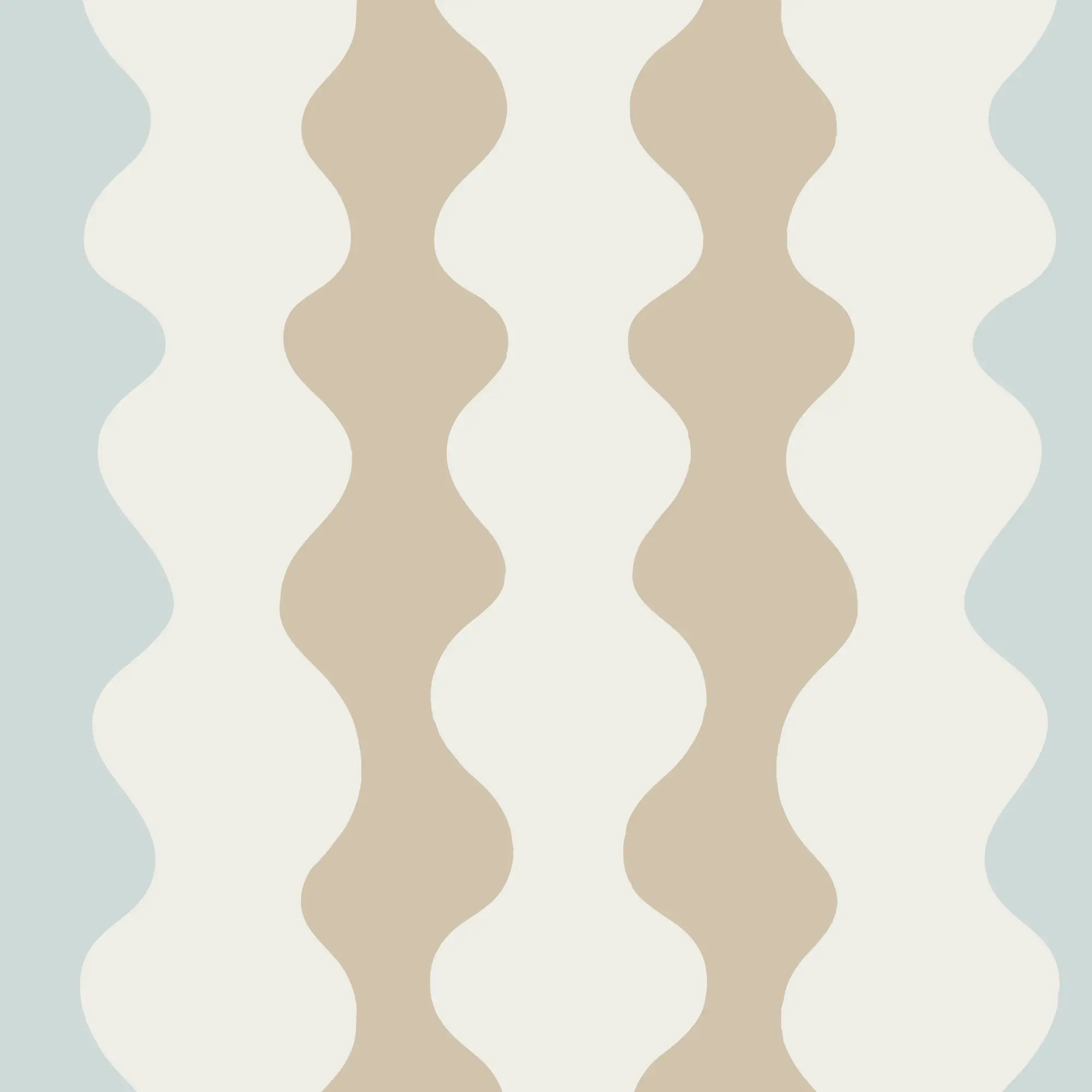 Low Frequency - Daytime Blue Wallpaper by Natalie Papier - Mitchell Black