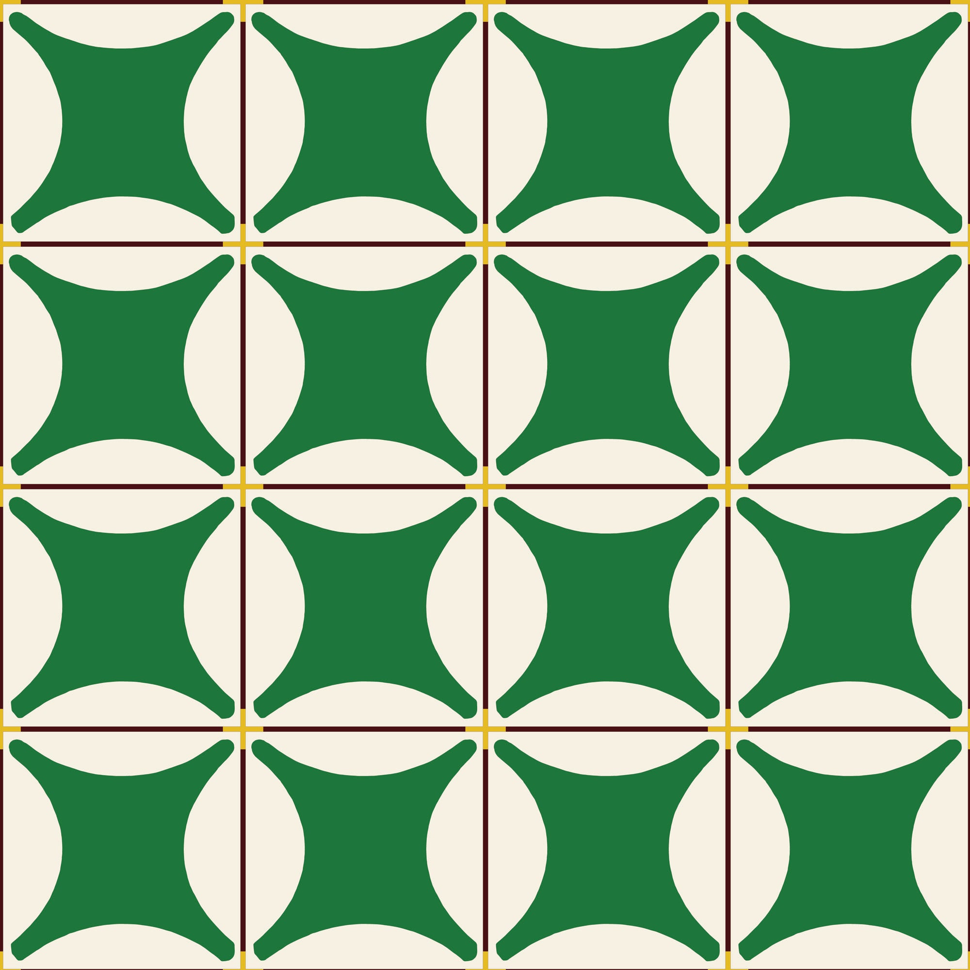 Traveler Tile - Kelly Green Wallpaper by Natalie Papier – Mitchell Black
