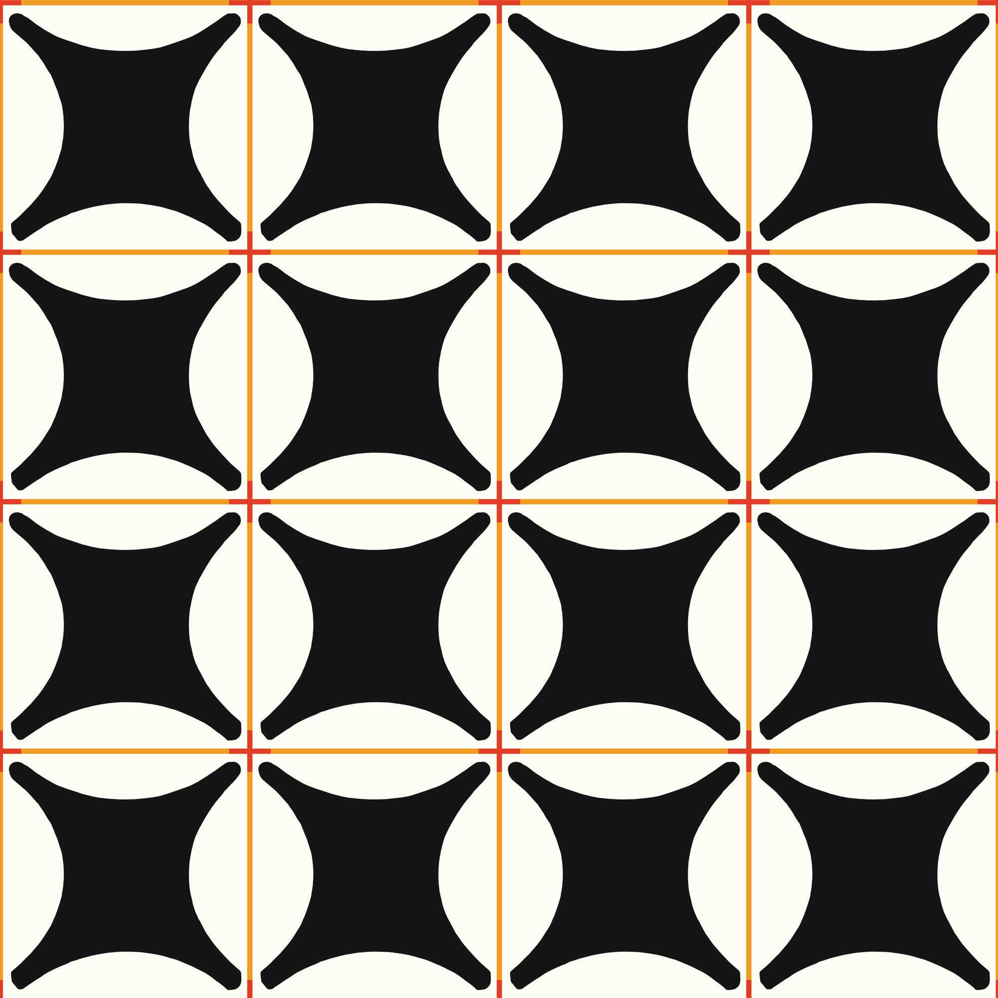 Traveler Tile - Onyx Wallpaper by Natalie Papier - Mitchell Black
