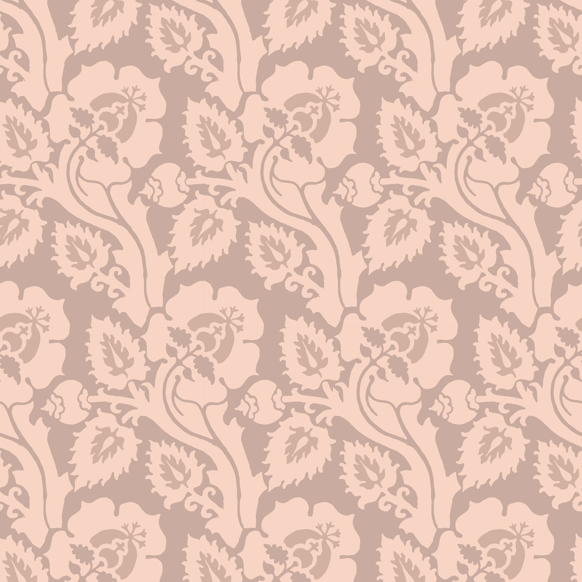 Paisley Briar - Rosy Peach Botanical Wallpaper – Mitchell Black