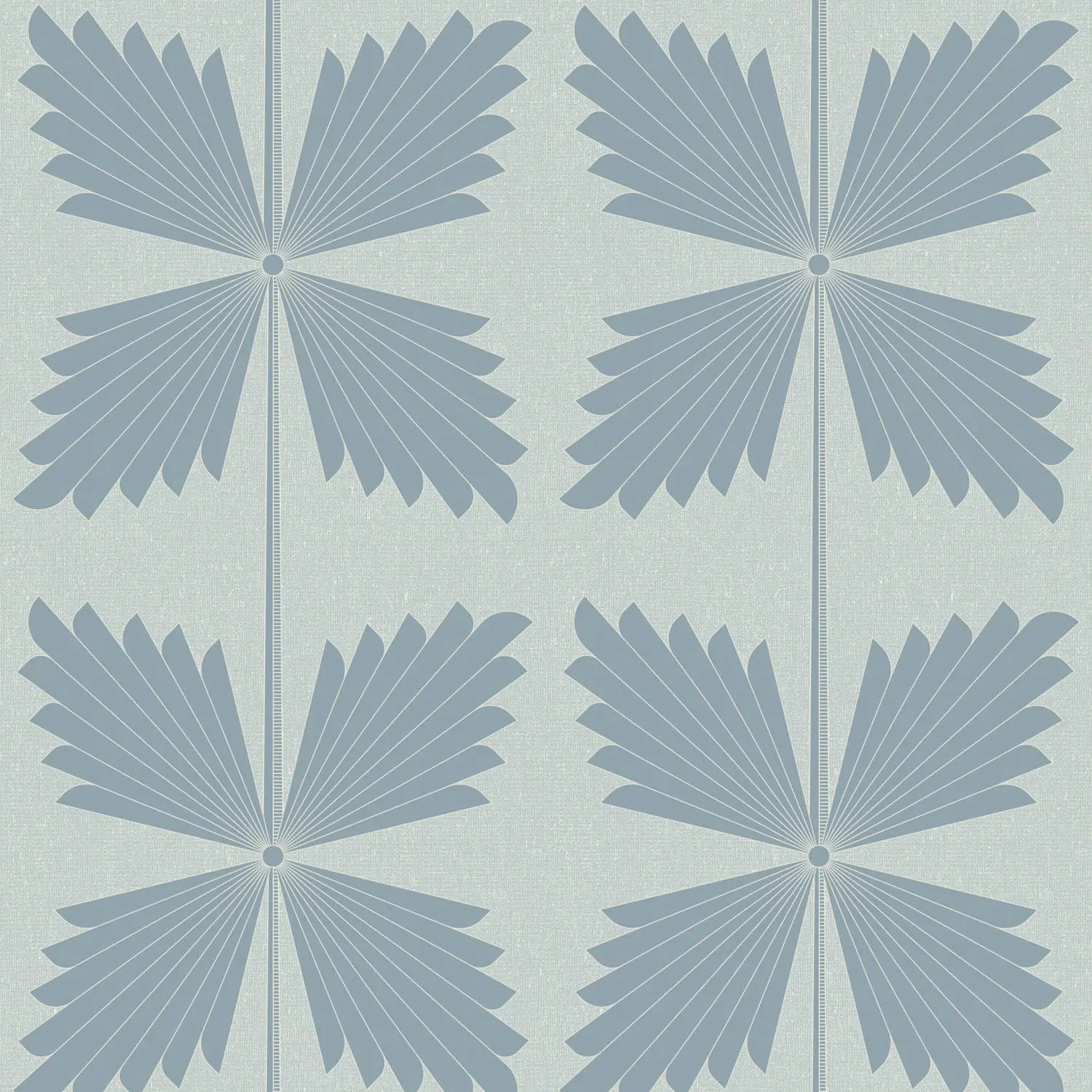 Palmetto - Blue Gray Wallpaper - Mitchell Black