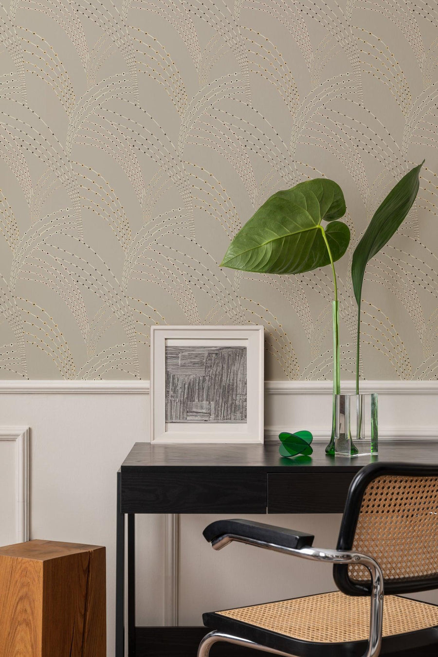Sea Grass - Beige Wallpaper - Mitchell Black