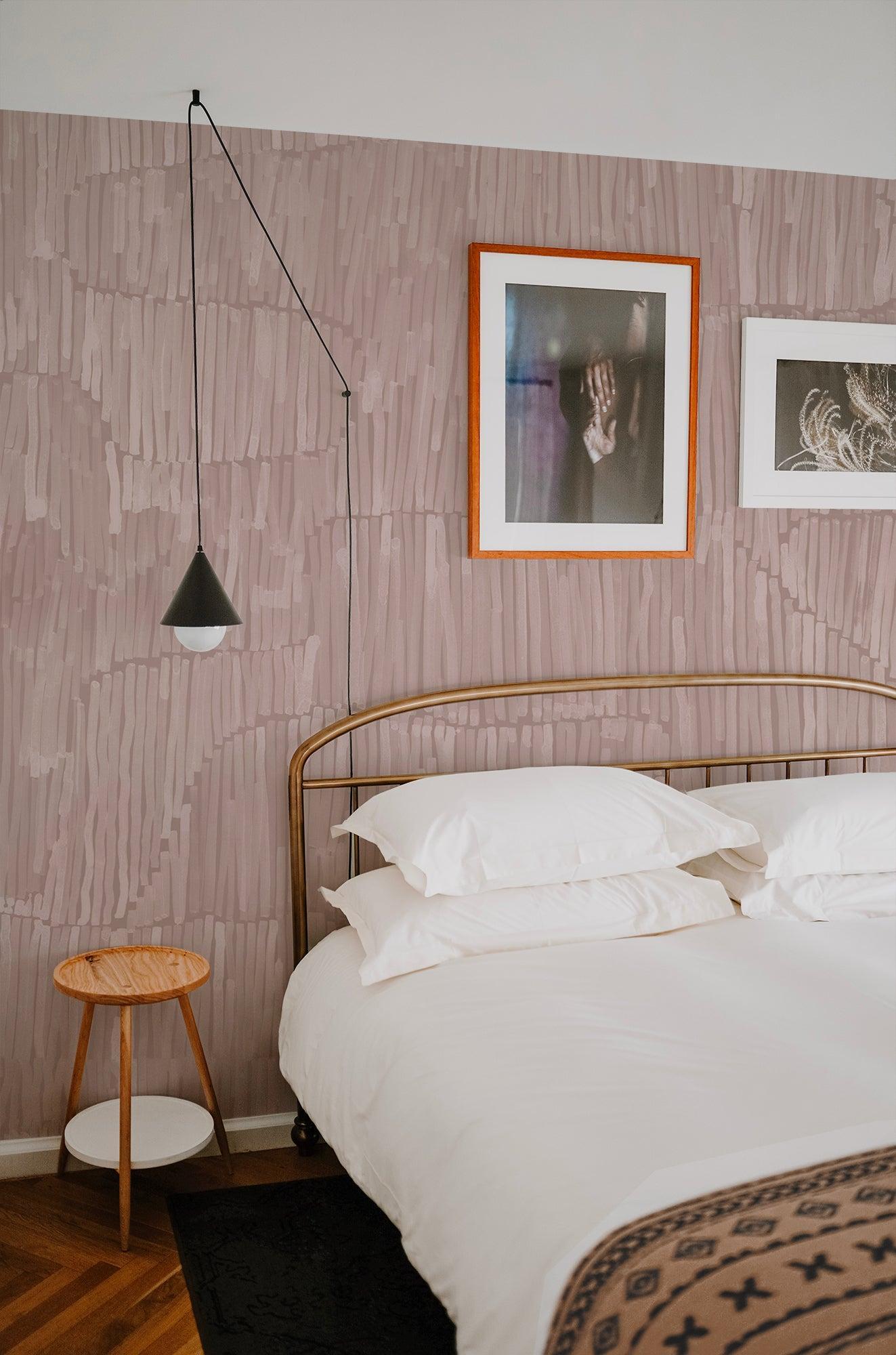 Stacked Wall Mural - Blush - Mitchell Black