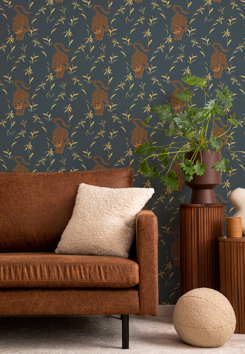 Mitchell Black Wallpaper & Textiles Chicago