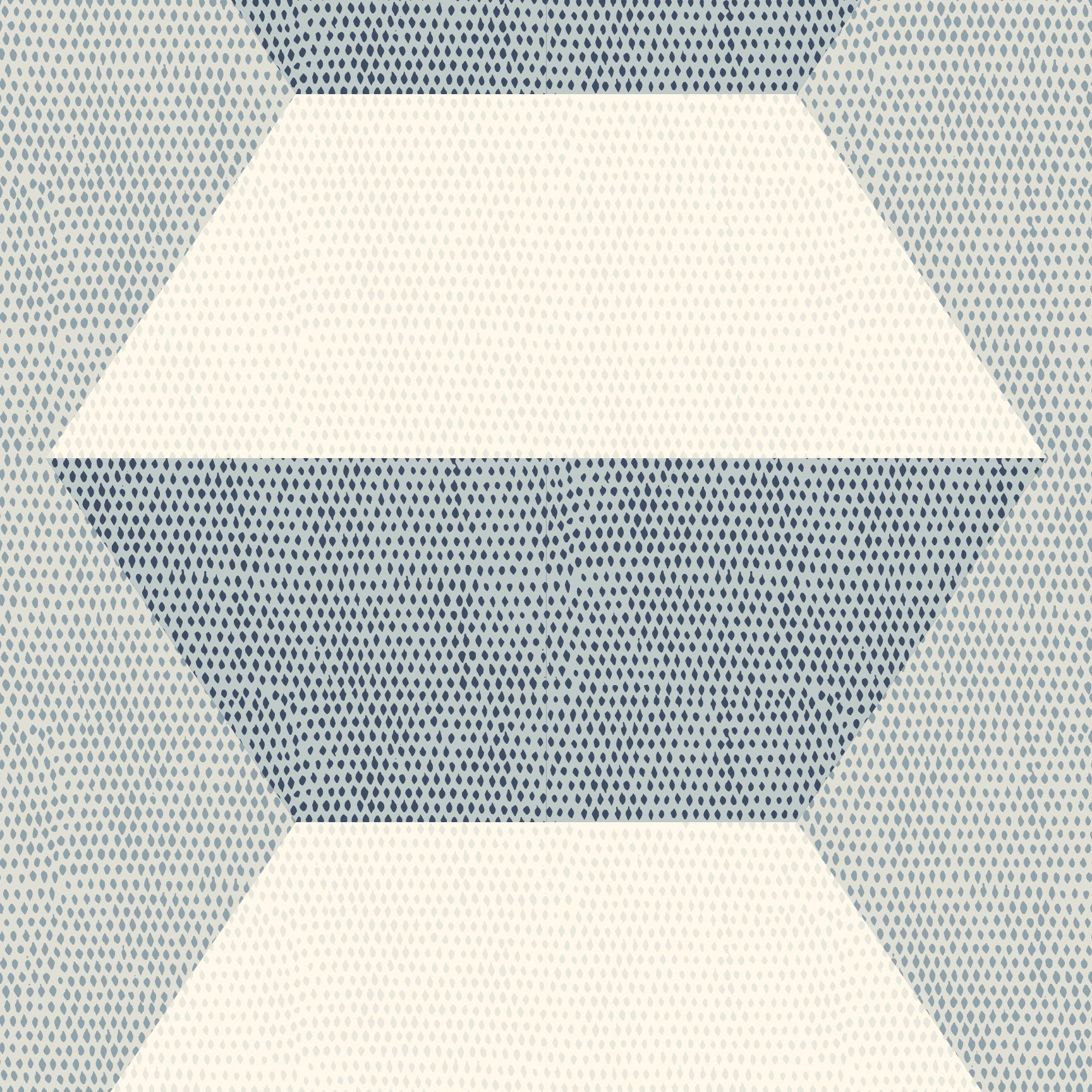 Infinity Blocks - Lacquered Blues Wallpaper - Mitchell Black