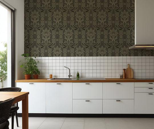 Columnar Bloom - Golden Knight Wallpaper - Mitchell Black