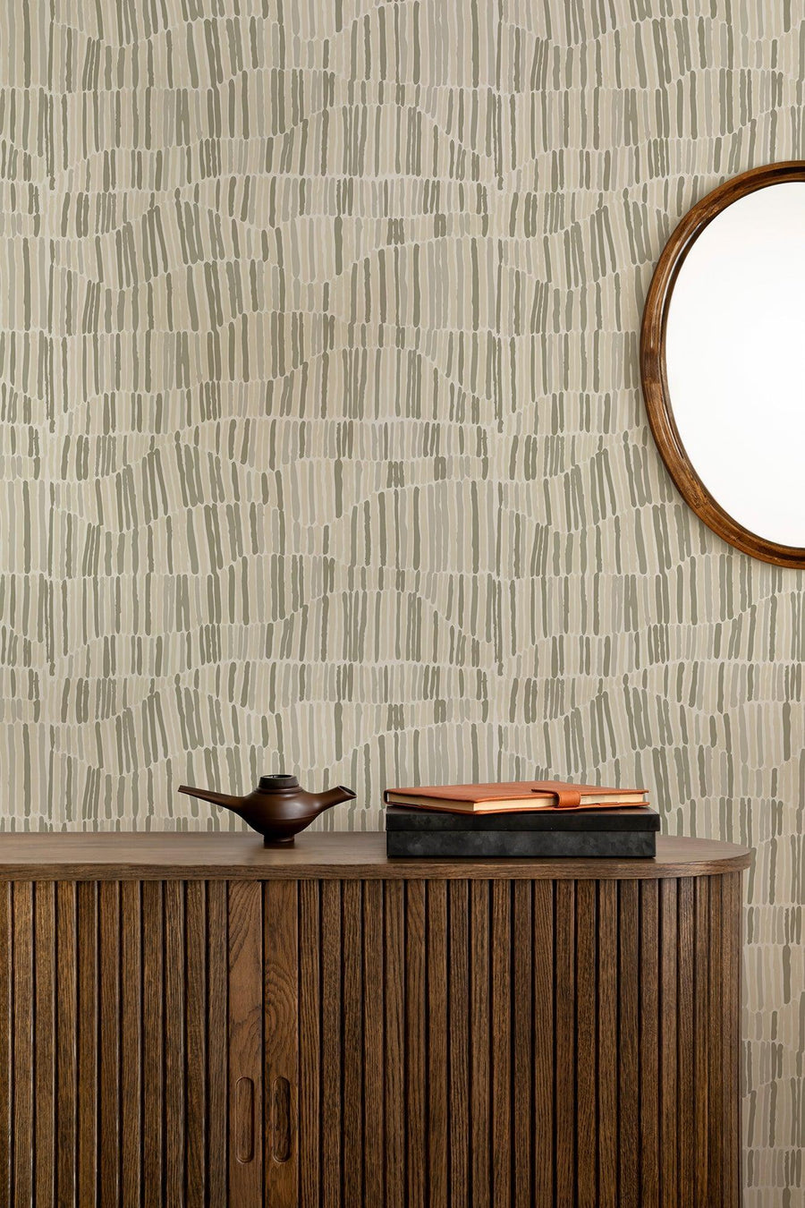 Jamaican Waves - Fresh Linen Wallpaper by Forbes Masters – Mitchell Black