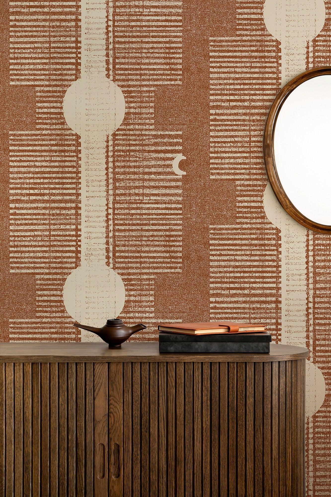 Inyanga - Red Clay Wallpaper by Forbes Masters - Mitchell Black