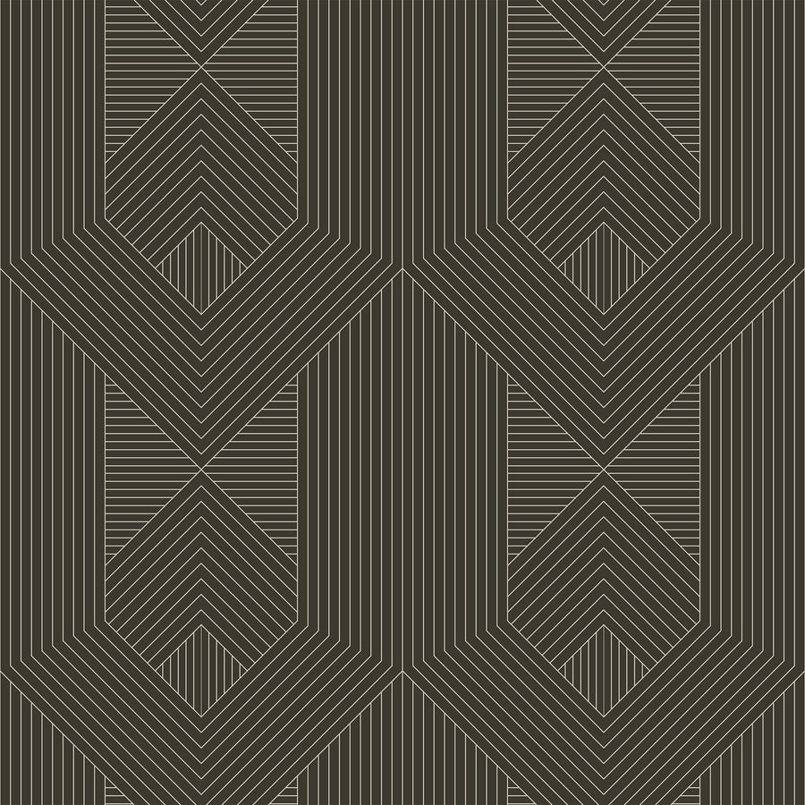 Zuri - Dark Cocoa Wallpaper by Sabrina Yvonne - Mitchell Black