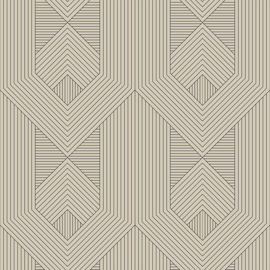 Zuri - Linen Wallpaper by Sabrina Yvonne - Mitchell Black