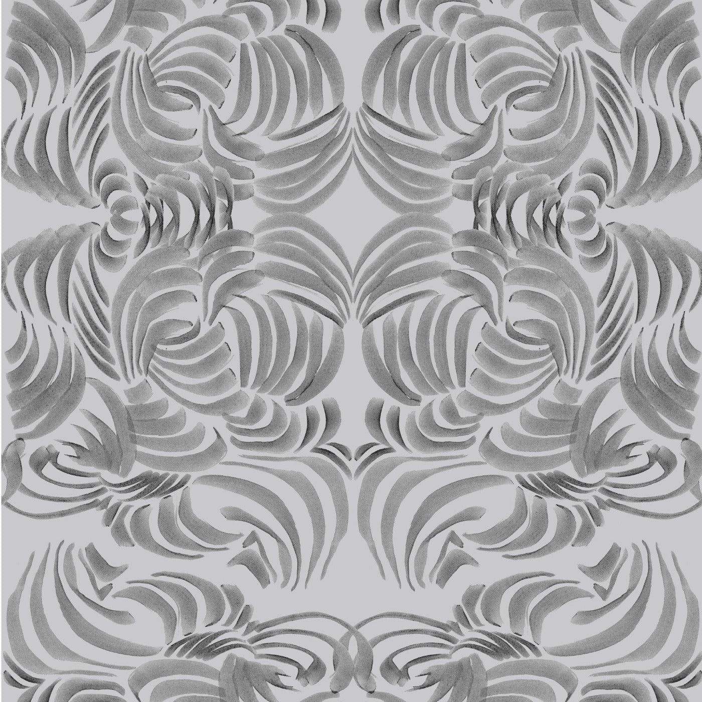 Silver Flora Wallpaper - Mitchell Black