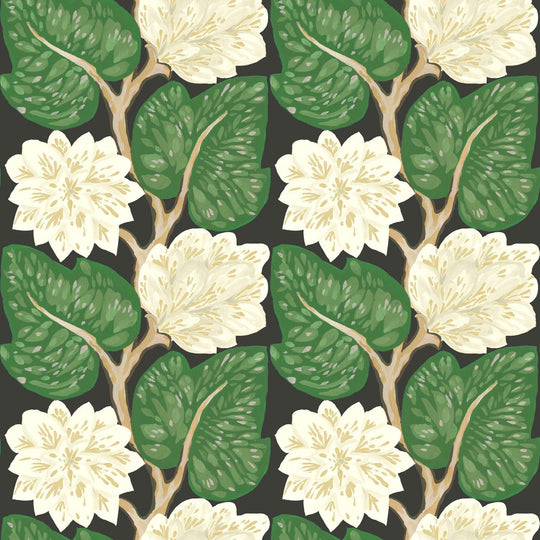 Vintage Vines - Porcelain White Floral Wallpaper by Bohemian Bungalow ...