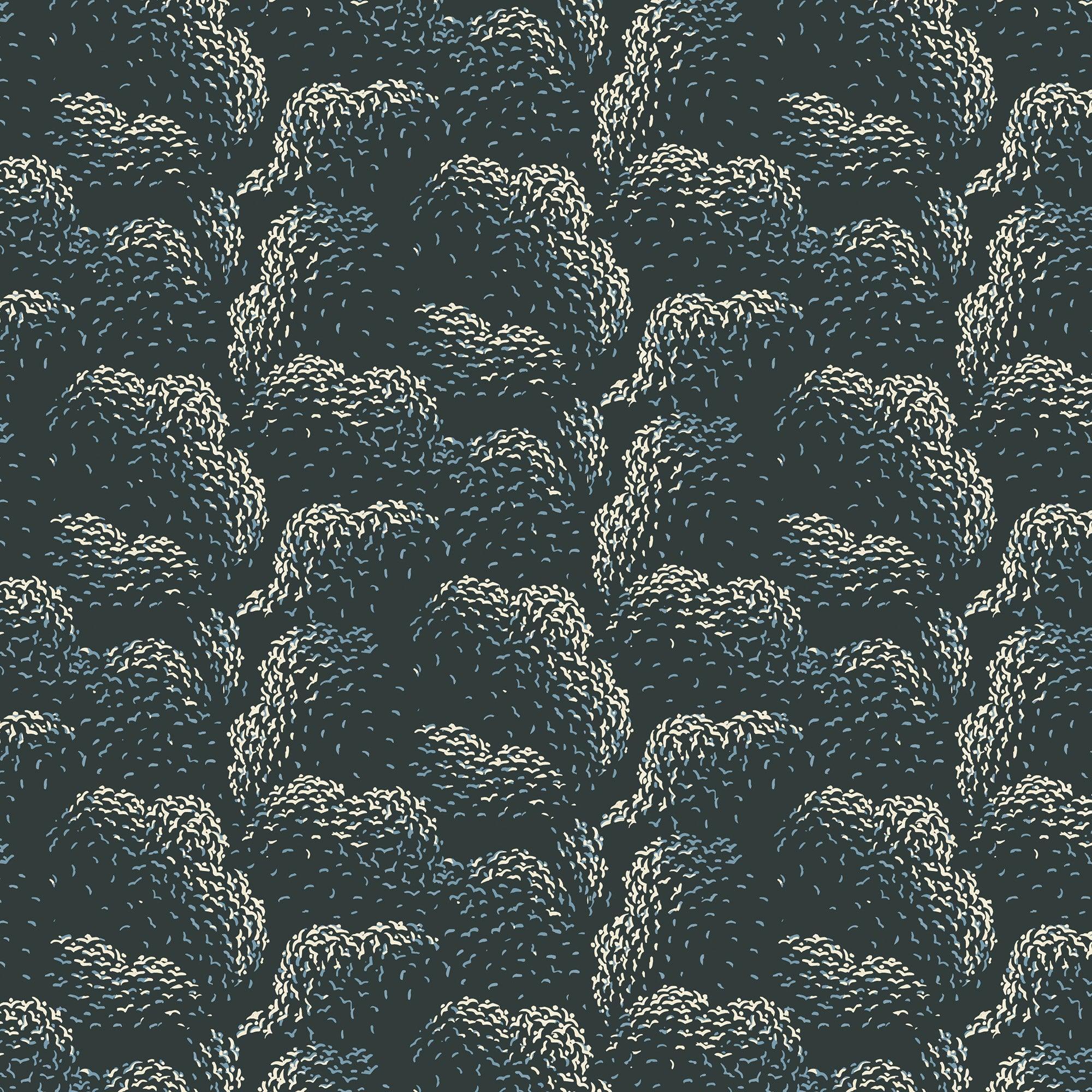Clouds - Black and Blue Wallpaper – Mitchell Black
