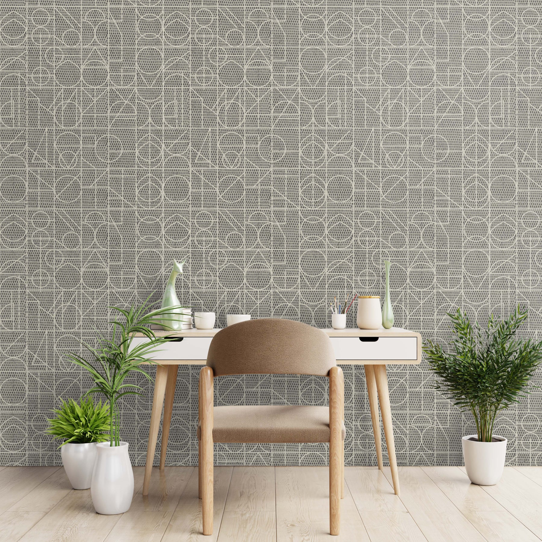 Kali - Charcoal Wallpaper by Forbes Masters - Mitchell Black