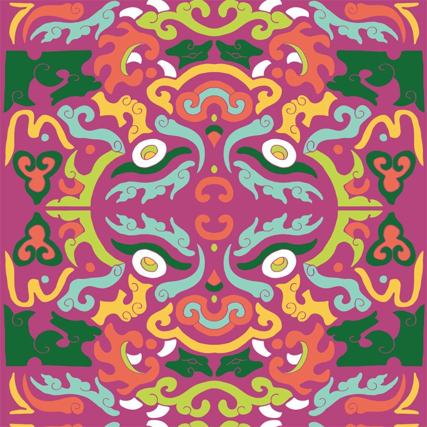 Foo Dog - Carnival Wallpaper - Mitchell Black